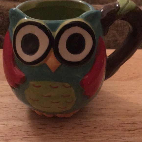 TMD Holdings, LLC | Kitchen | Colorful Owl Big Eyes Coffee Tea Cup Mug ...